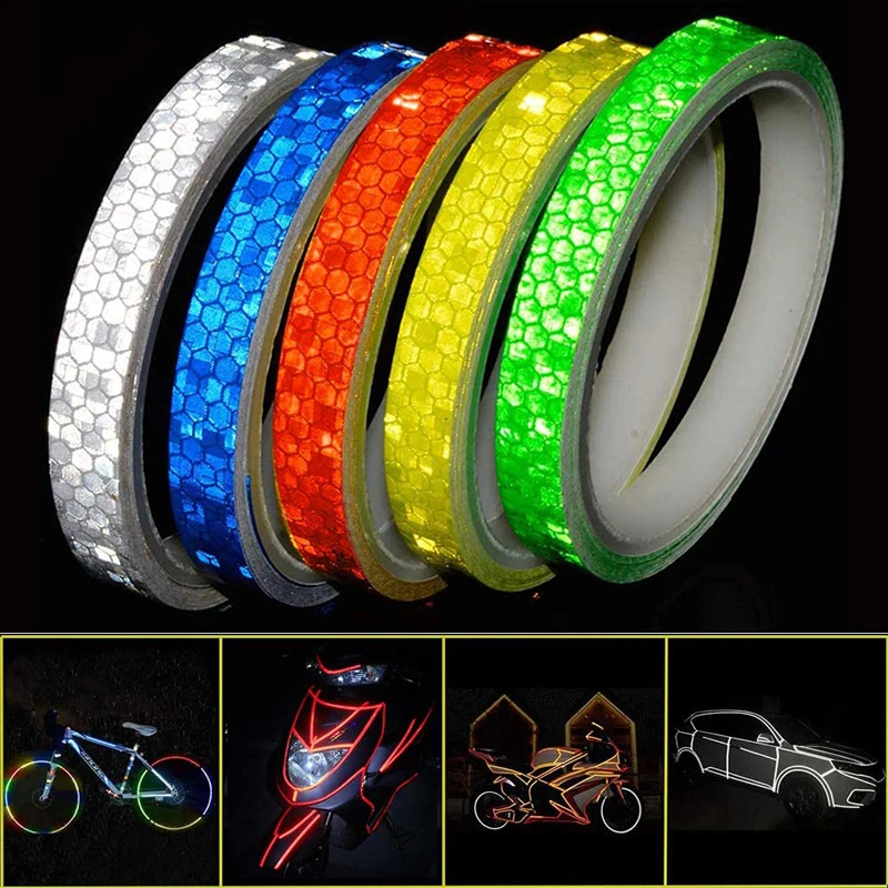 8meters-Bicycle-Wheels-Reflect-Fluorescent-MTB-Bike-Reflective-Sticker ...