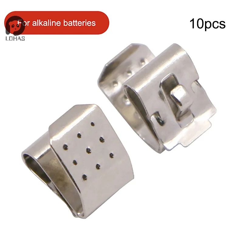 10pcs-Spring-Steel-With-Nickel-Plated-AA-Snap-On-Leaf-Spring-Battery ...