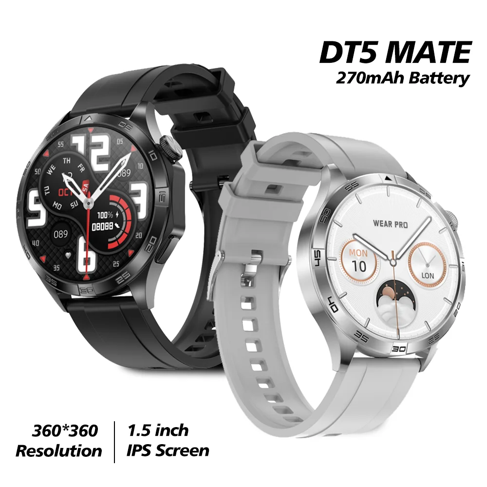DT5 Mate Smart Watch 1.5 Inch IPS BT Answer Call 270mAh Battery Women ...