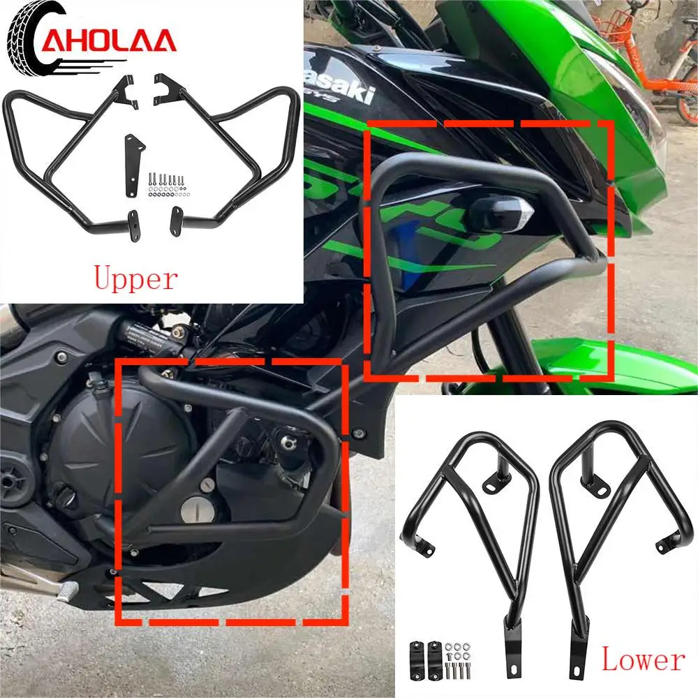 Motorcycle-Engine-Cabin-Guard-Crash-Bar-Falling-Protection-for-Kawasaki ...