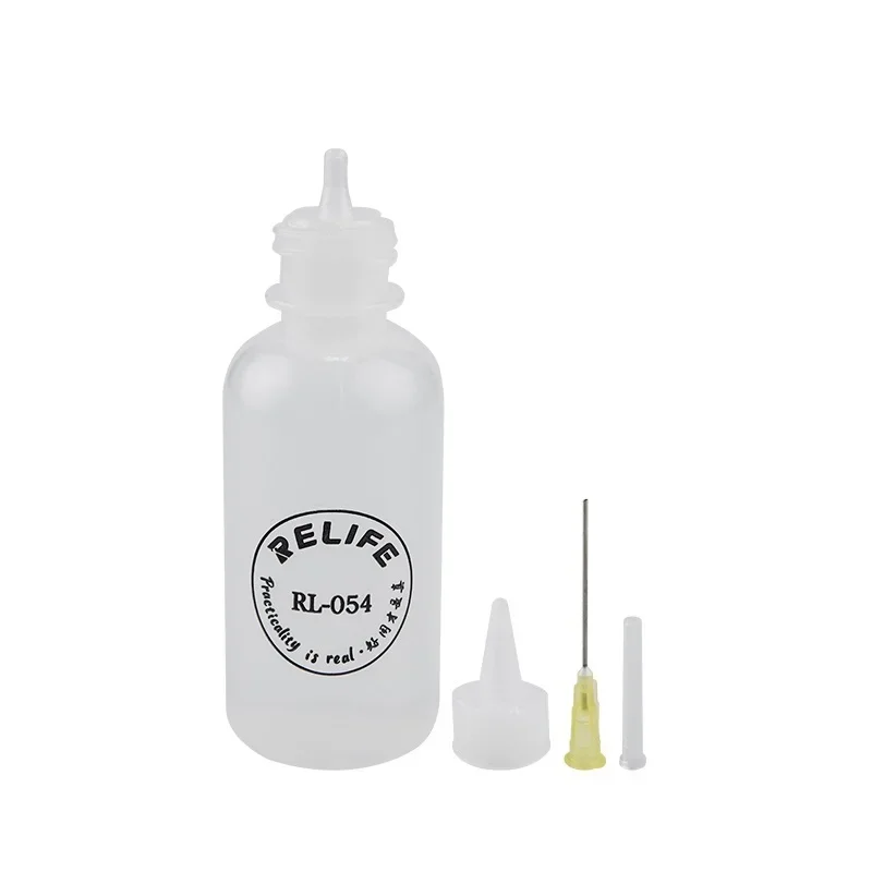 RELIFE RL-054 50ML Solvent Bottle Needle Tip Soldering Cleaning Liquid ...