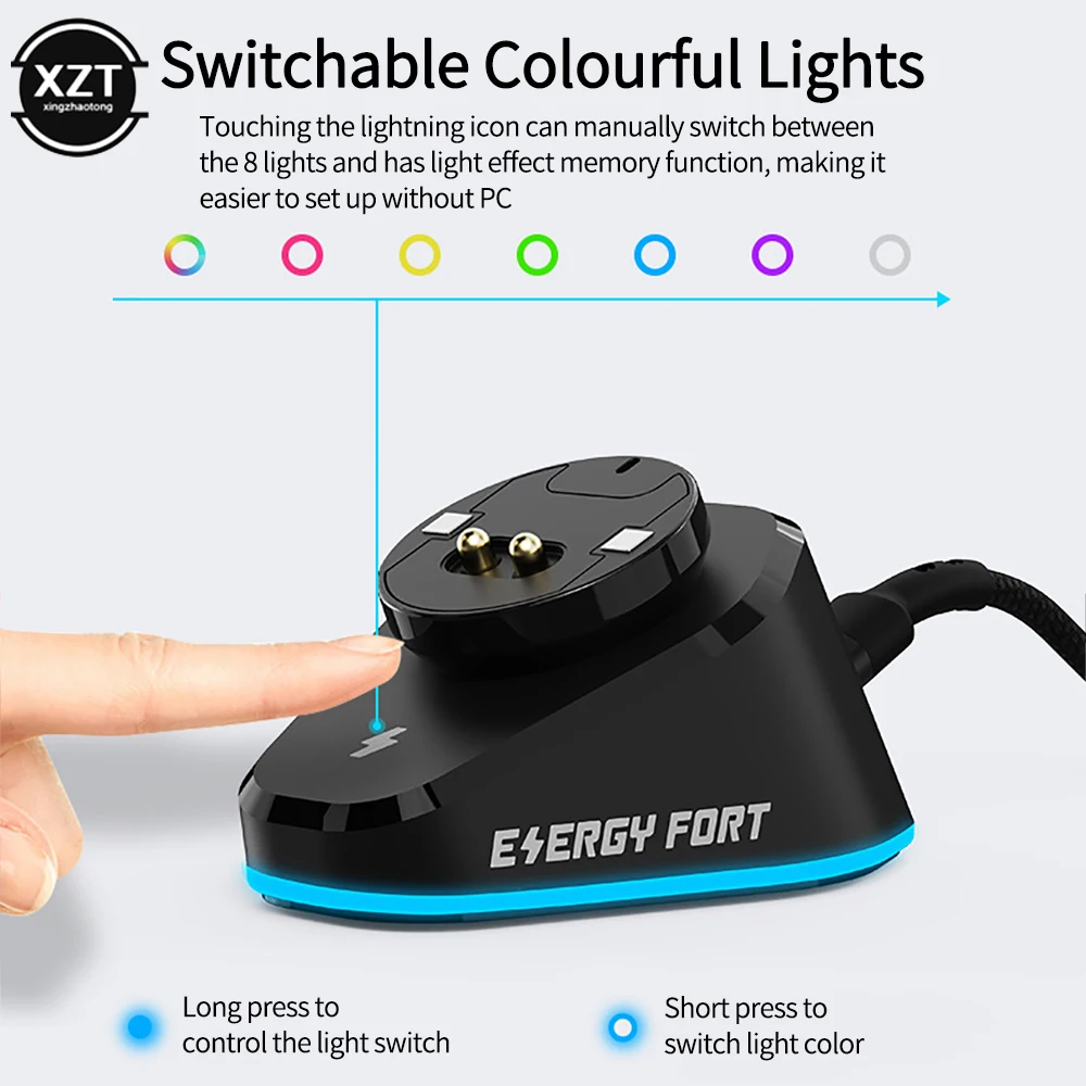 무선 마우스 충전 베이스, 듀얼 USB C 타입 전원 공급 장치 인터페이스, G703 마우스 충전 스탠드| | - AliExpress