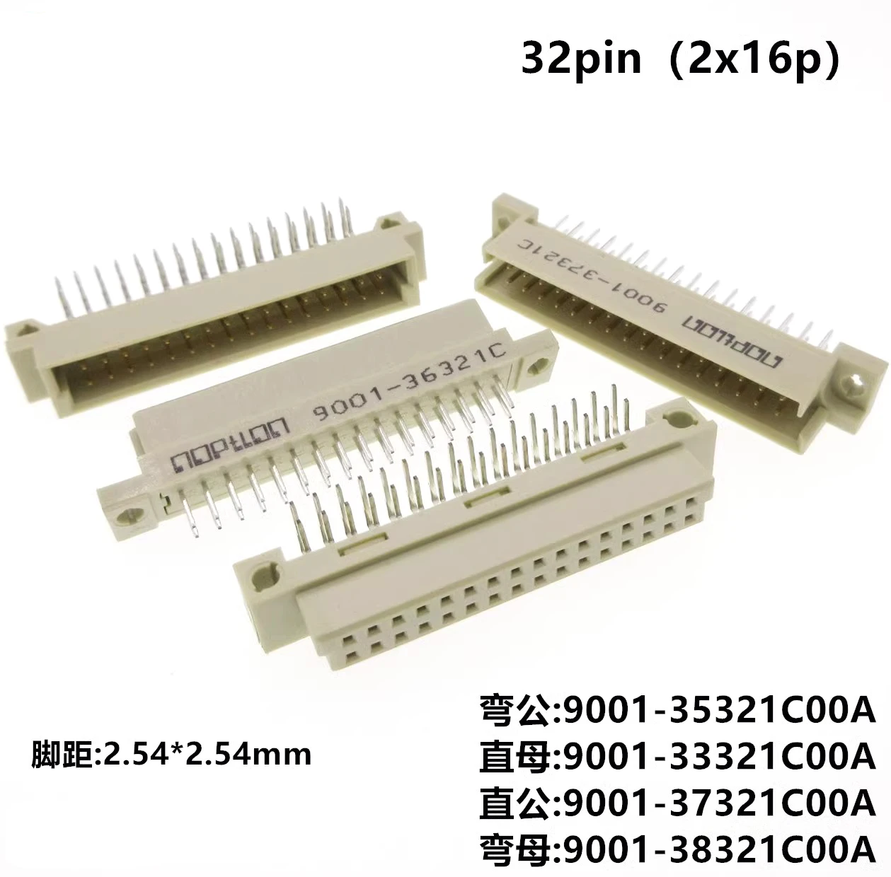 5-Stuks-Din-41612-Connector-2-Rijen-Plug-Header-Mannelijke-Vrouw-Door ...