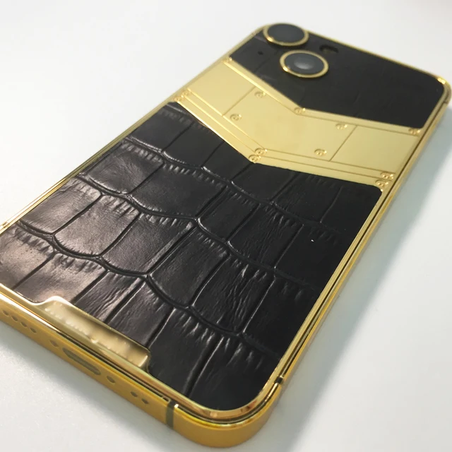 Luxury-gold-plated-mobile-phone-frame-with-back-cover-accepts-custom ...