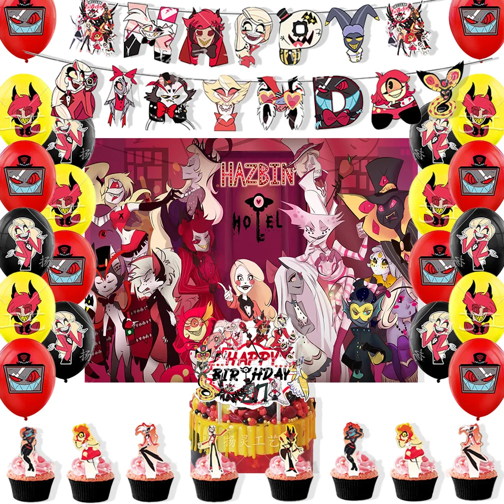Hazbin Hotel Theme Birthday Party Supplies Decor Movie Hazbin Hotel ...