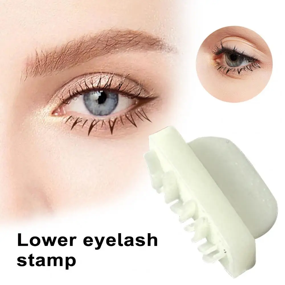 Silicone-Eyelash-Stamp-Stencil-With-Handle-Lazy-Quick-Make-Up-Under ...