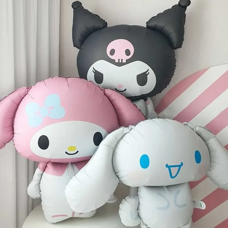 Sanrio-Cartoon-Cute-Balloons-Hello-Kitty-Mymelody-Kuromi-Anime-Figures ...