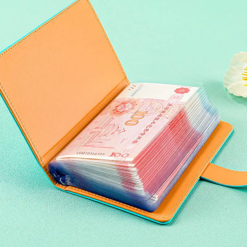 Banknote album 100 bills collection 50 white inner leaf loose-leaf PU ...