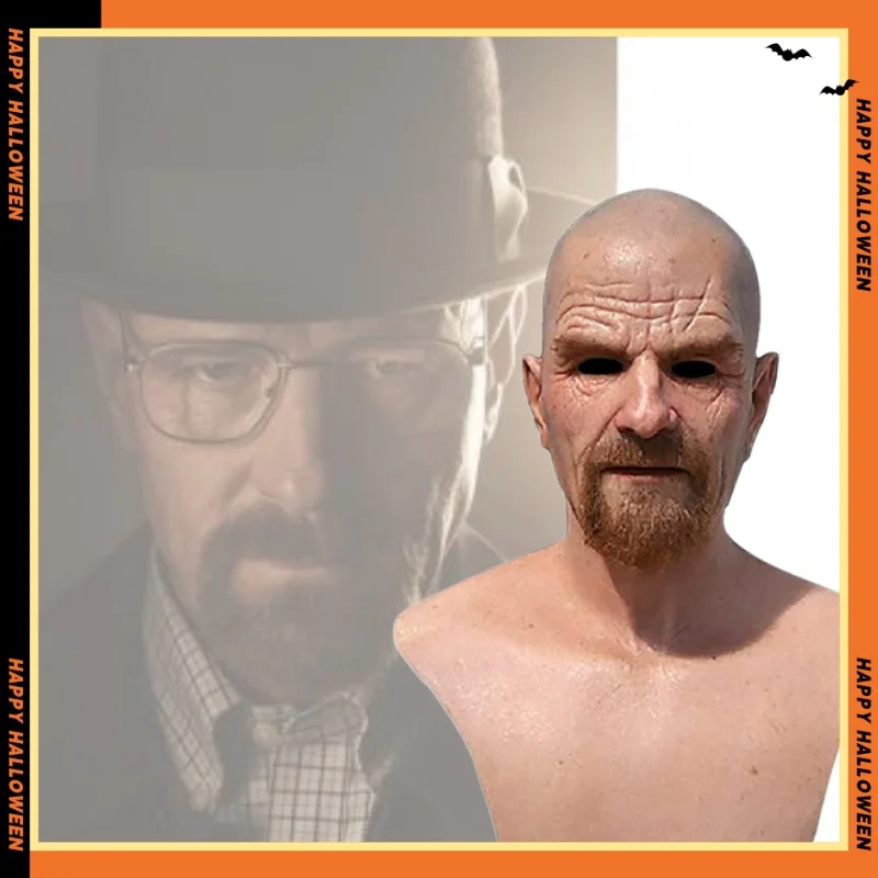 Movie-Breaking-Bad-Old-Man-Mask-Halloween-Realistic-Cosplay-Party ...