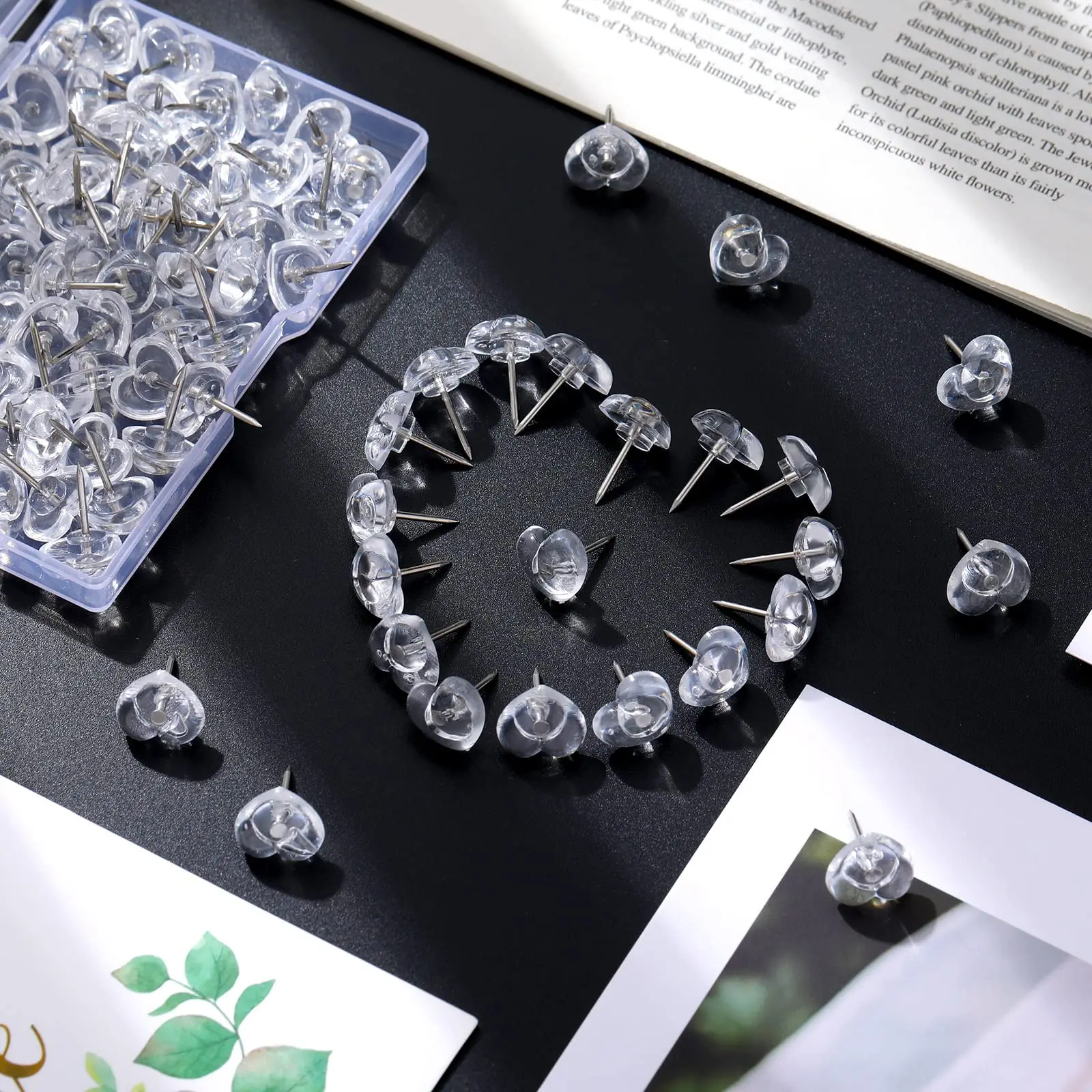 Kreatív Átlátszó, Szív Alakú Pushpin Festmény Fal Deszka Ingyenes ...