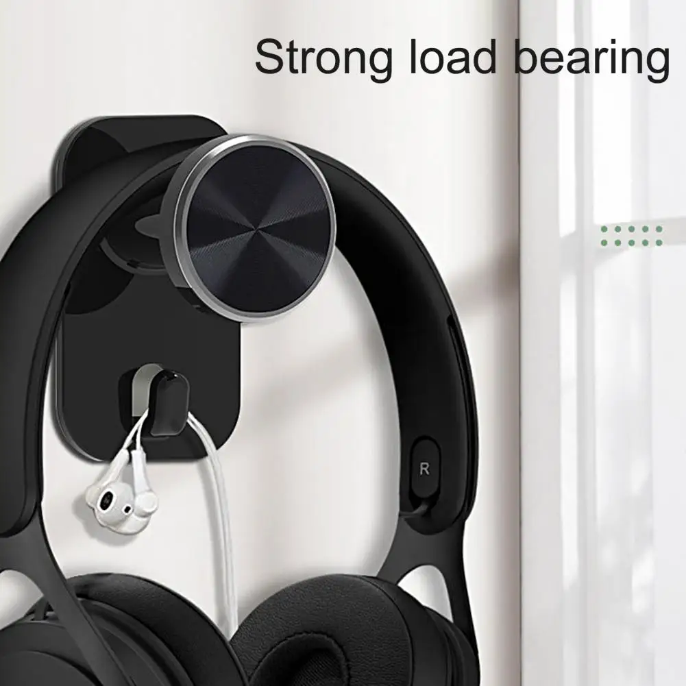 Practical-Earphone-Holder-ABS-Headset-Hanger-Strong-Load-bearing-Wall ...