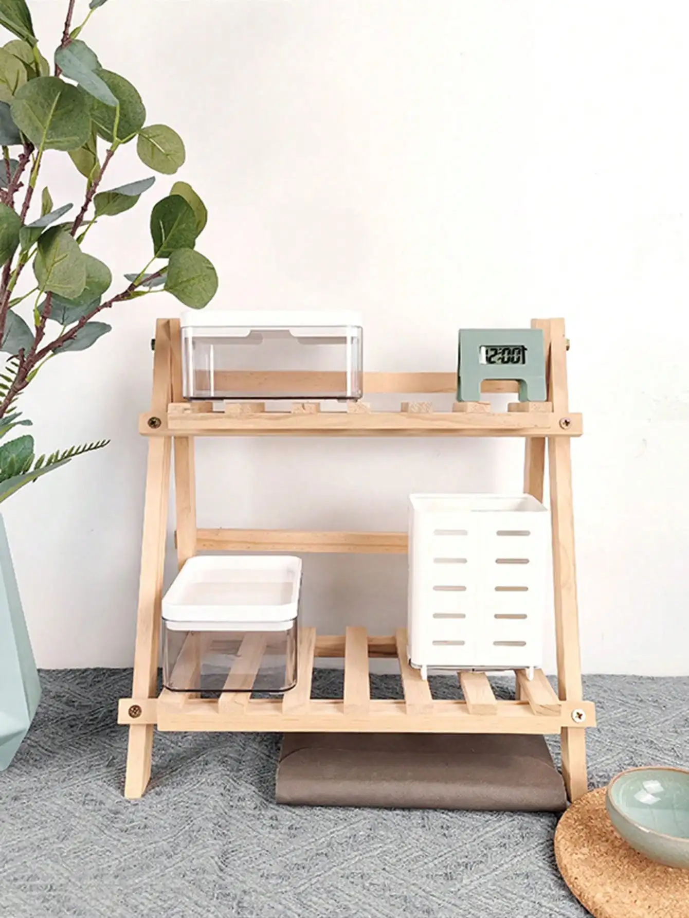 Double-Layer-Wooden-Desktop-Storage-Rack-Kitchen-Cabinet-Holders-Spice ...