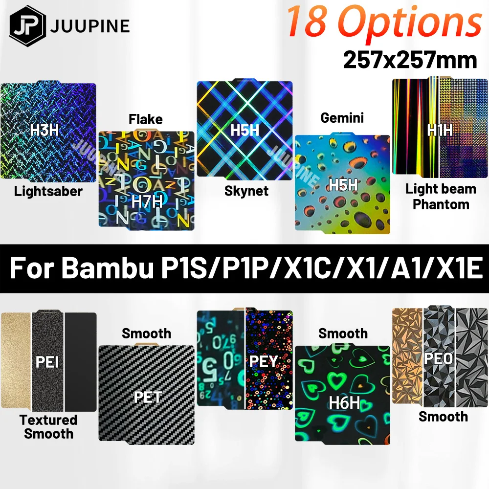 For-Bambu-Lab-P1S-Build-Plate-A1-X1C-Pei-Texture-257x257-H1H-PEY-Peo ...