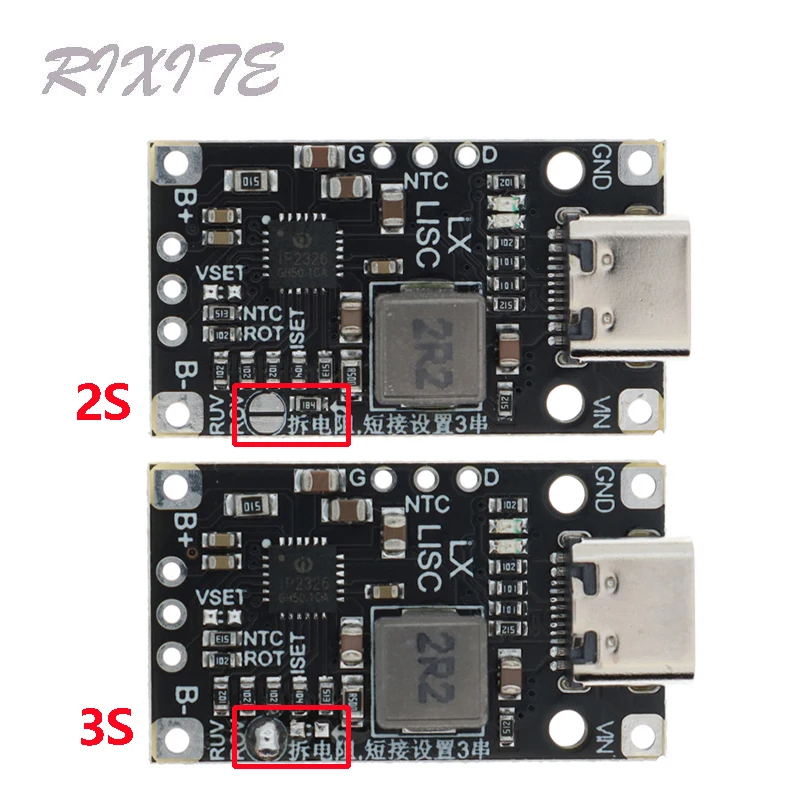 Lithium-Battery-Charging-Boost-Module-Type-C-USB-2-3S-BMS-15W-8-4V-12 ...