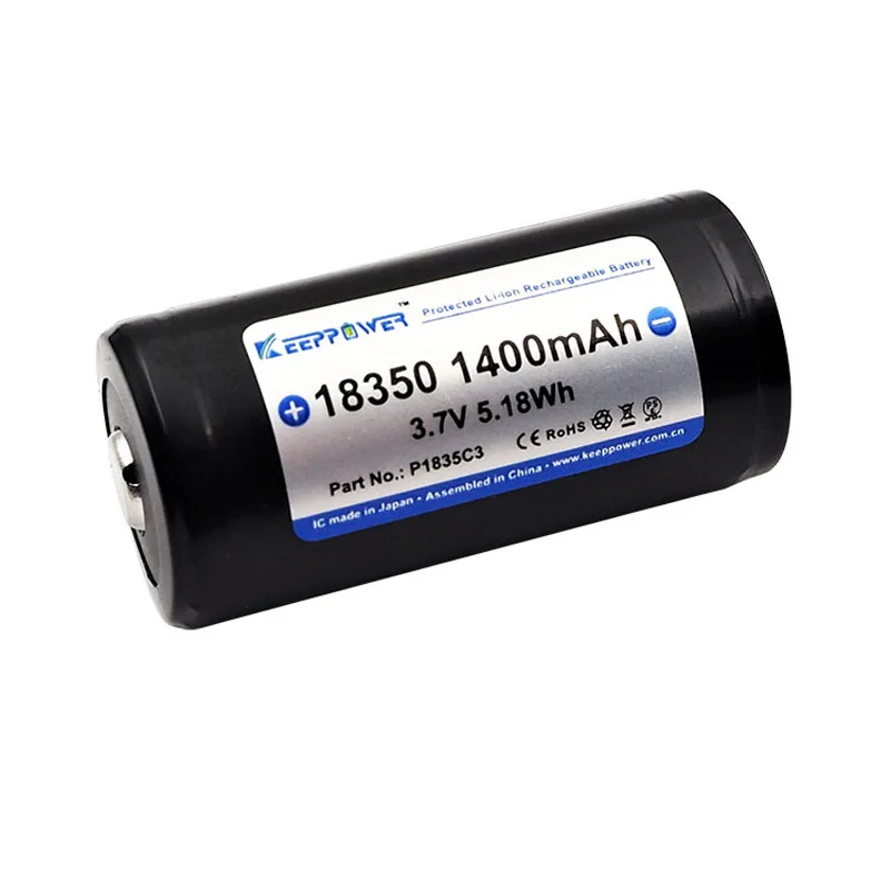 KeepPower-P1835C3-18350-3-7V-1400mAh-Protection-Rechargeable-Lithium ...