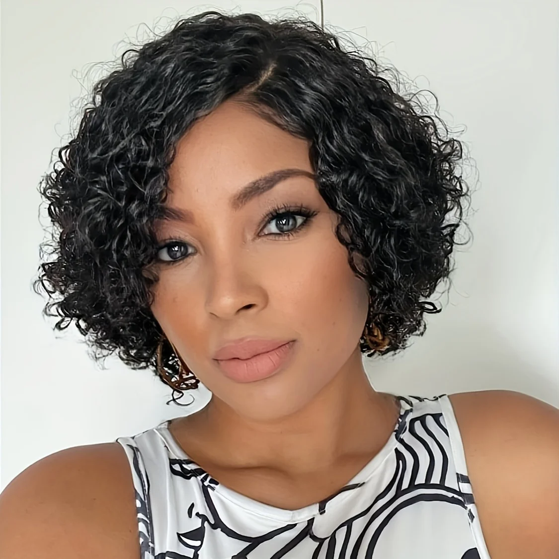 13x1-Lace-Frontal-Human-Hair-Wigs-Pre-Plucked-Short-Water-Wave-Pixie ...