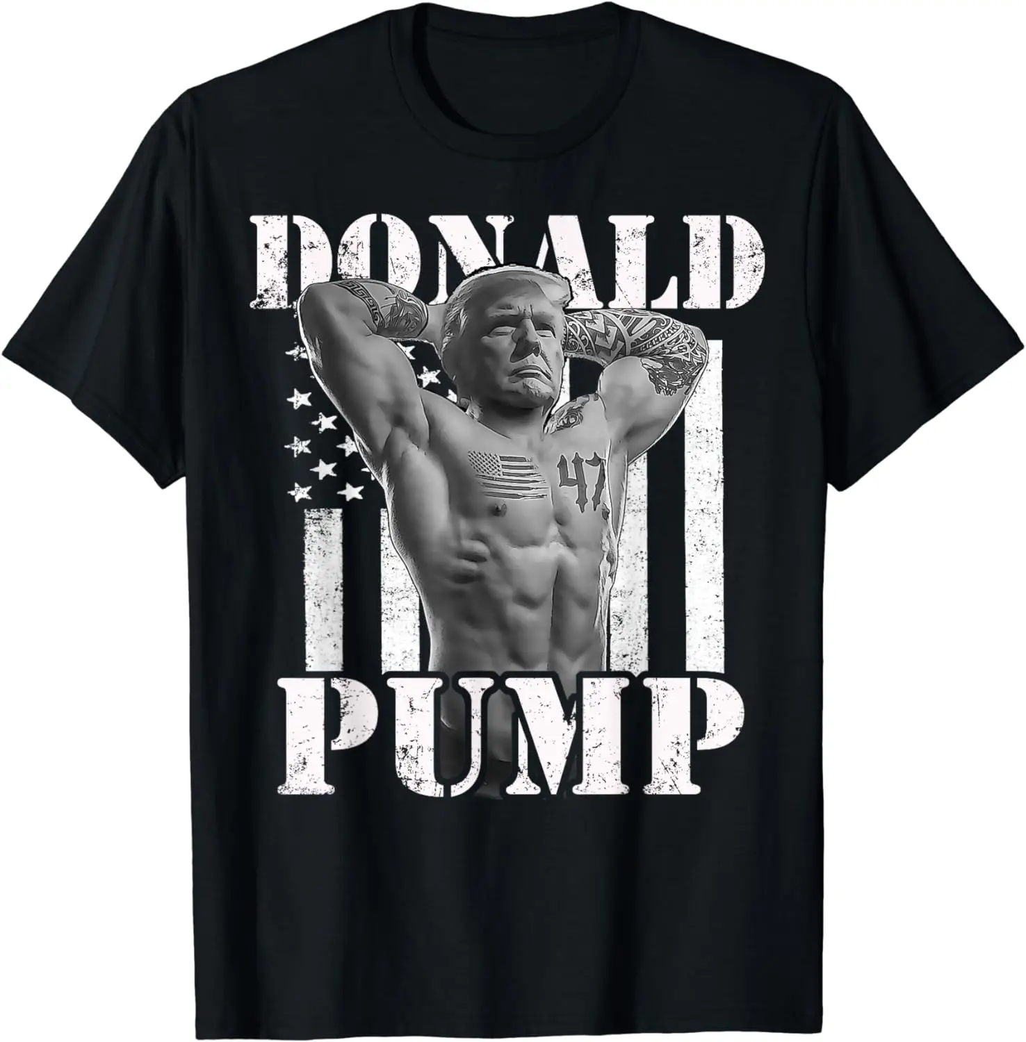 Gym-Fitness-T-Shirt-Donald-Pump-Muscle-Trump-Trump-Weight-Lifting-Men ...