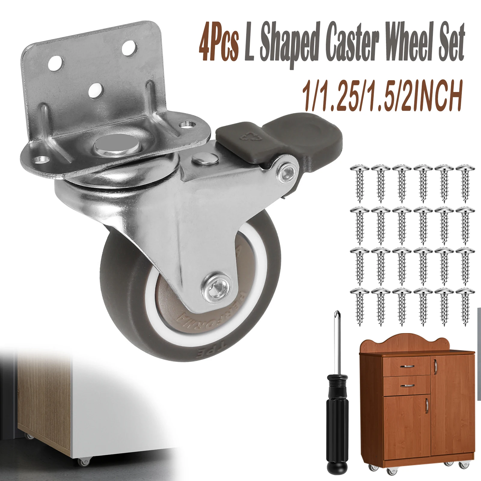 4-12pcs-Trolley-Casters-Wheels-L-Shaped-Soft-Rubber-Swivel-Caster-1-2 ...