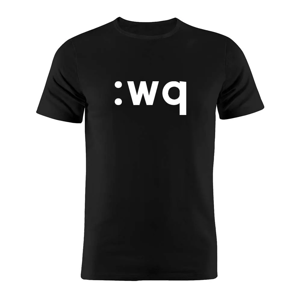 Cotton-Unisex-T-Shirt-Programming-Joke-Vim-Save-and-Quit-Developer ...