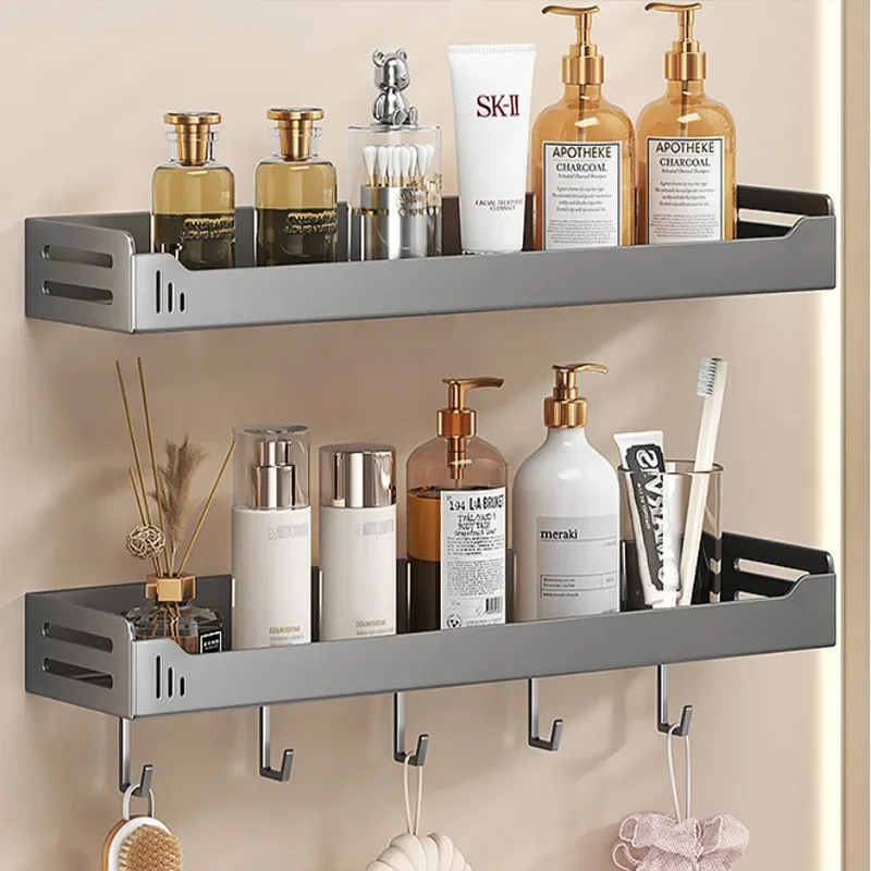 Wall-Mounted-Punch-free-Kitchen-Storage-Rack-Carbon-Steel-Seasoning ...