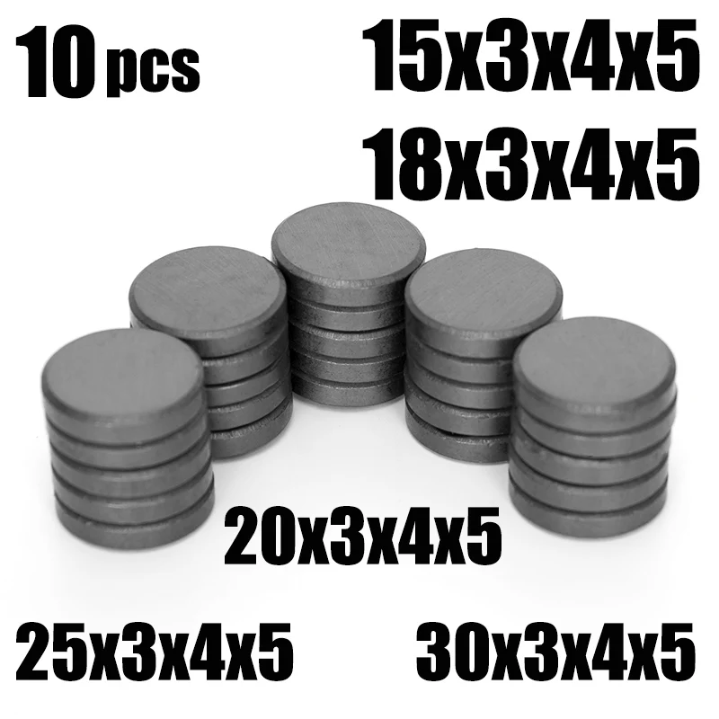 10x3-10x4-10x5-15X3-15X4-15X5mm-Black-Small-Round-Magnet-Fridge-Ferrite ...