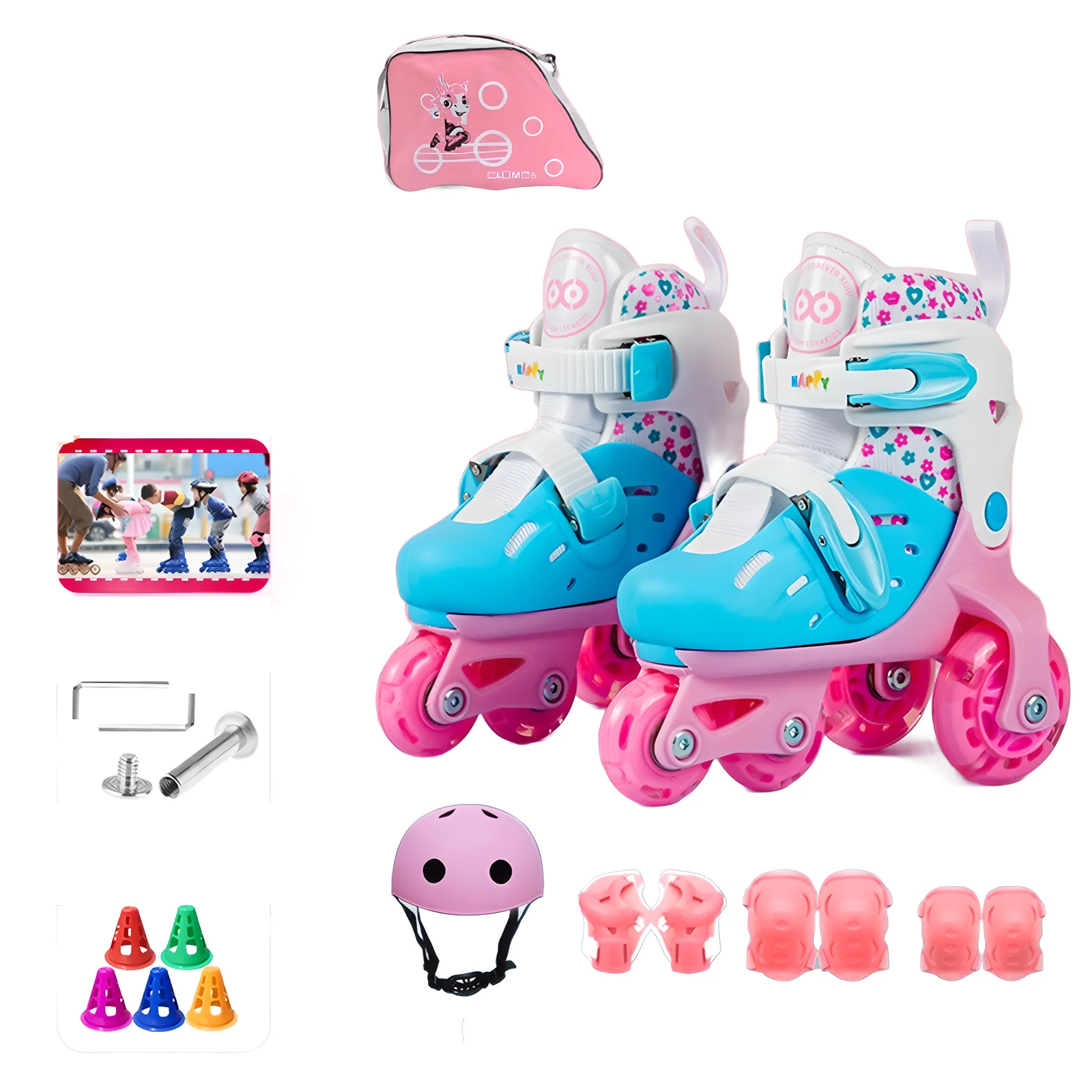 Ensemble-de-patins-roulettes-int-rieurs-Mayor-pour-enfants-patins-flash ...