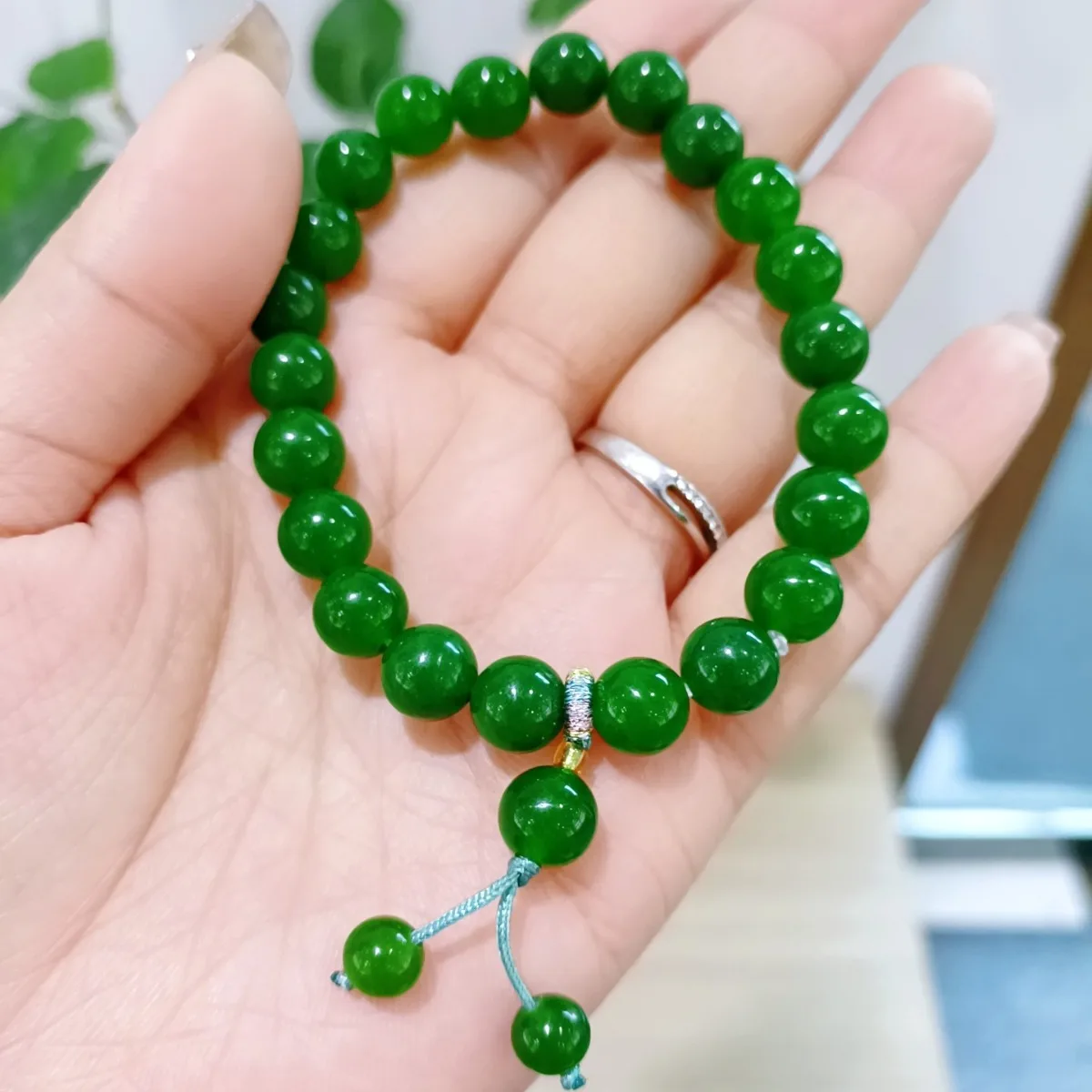 Women-Green-Jade-Bracelet-Natural-Stone-Genuine-Myanmar-Jadeite-Burma ...