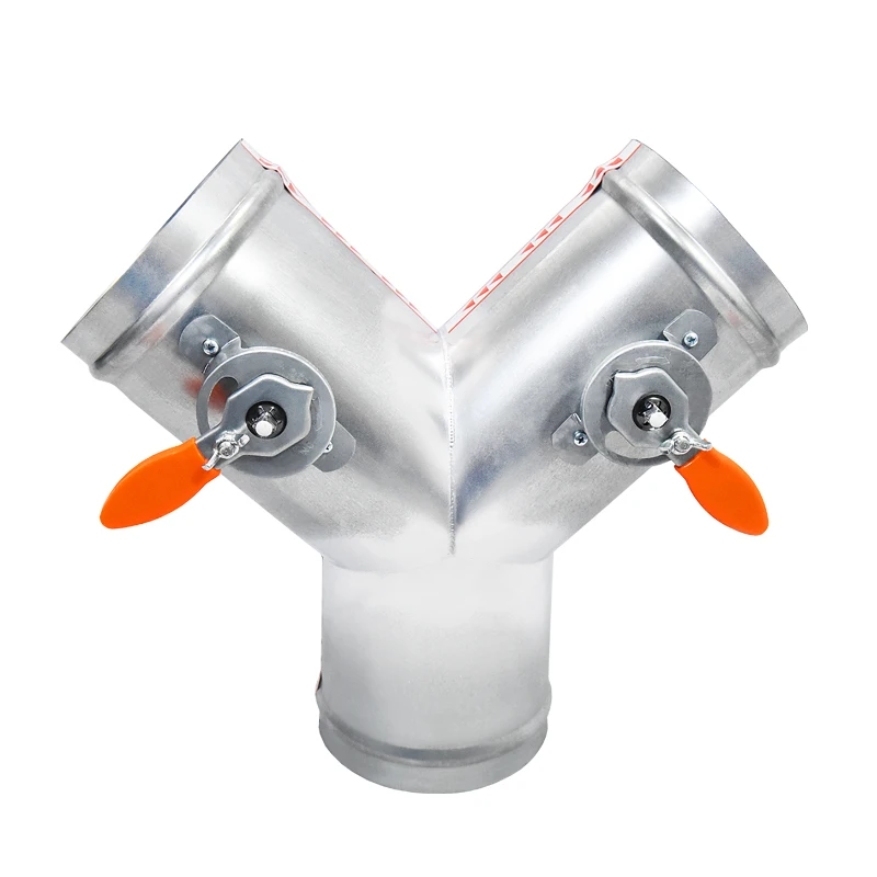 Galvanized-Y-type-manual-duct-air-volume-regulating-valve-air-duct ...