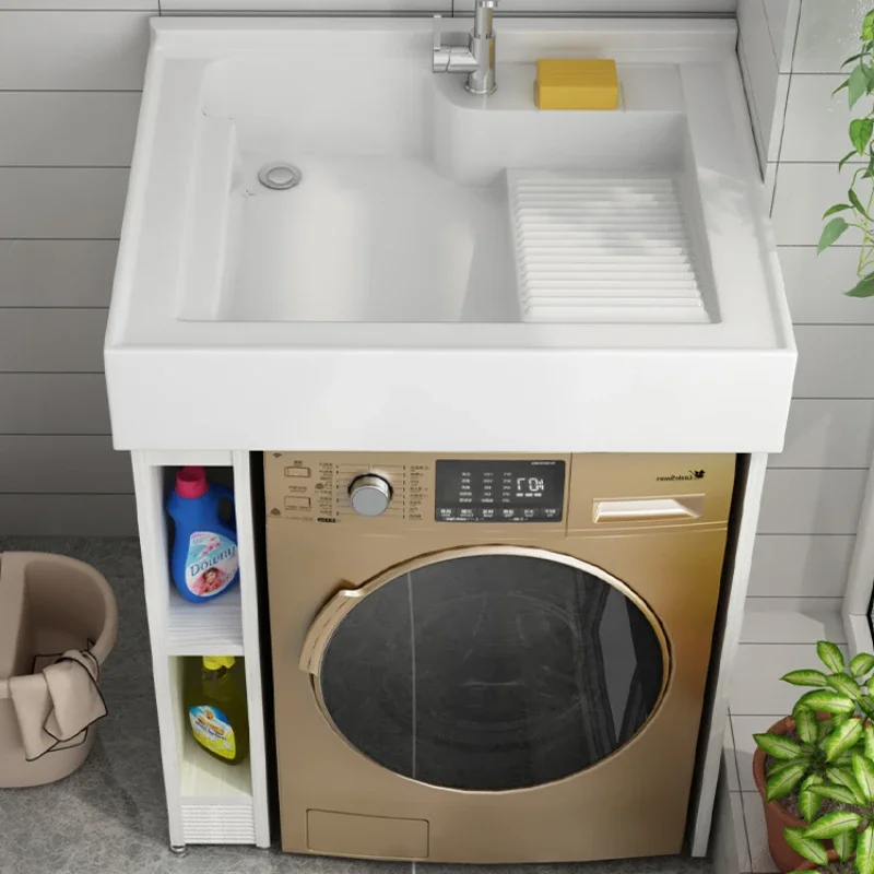 FQ-Alumimum-Washing-Machine-Cabinet-Combination-Inter-Platform-Basin ...