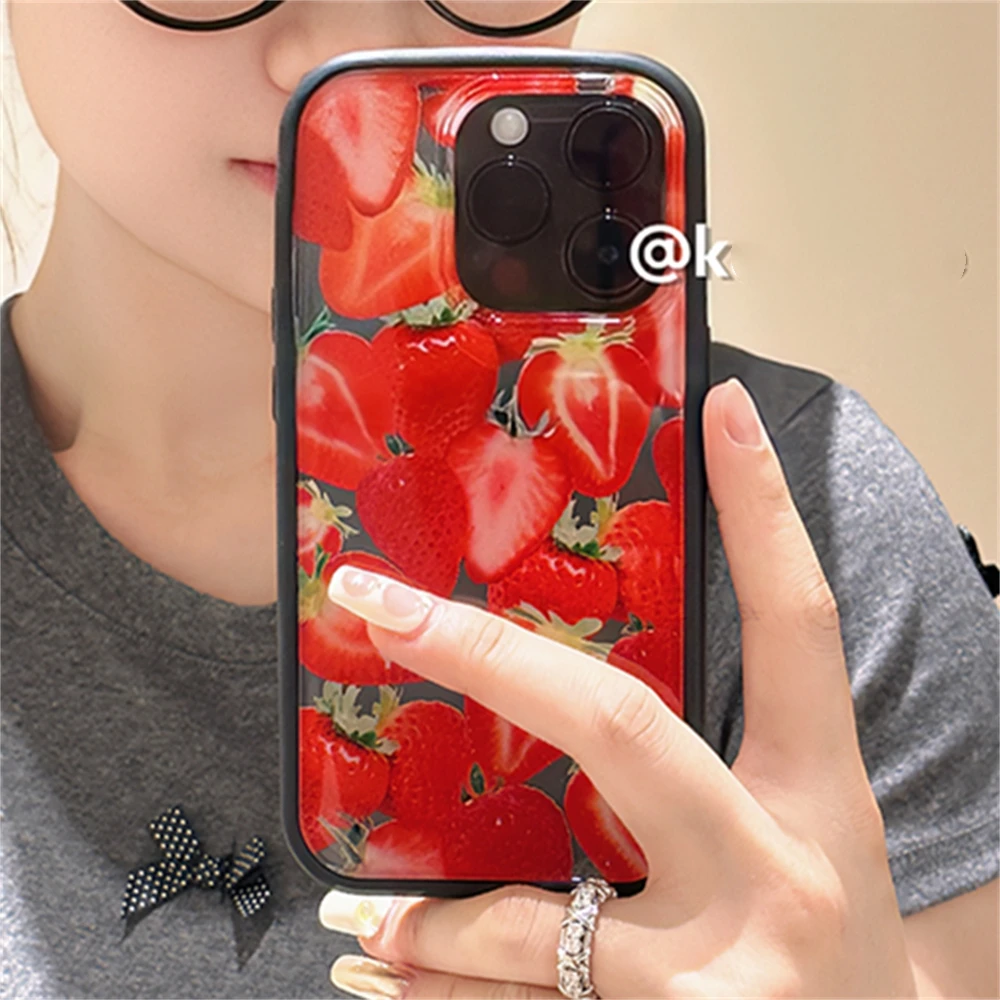 Cute-Fruit-Strawberry-Phone-Case-For-iPhone-15-13-14-12-11-Pro-Max ...