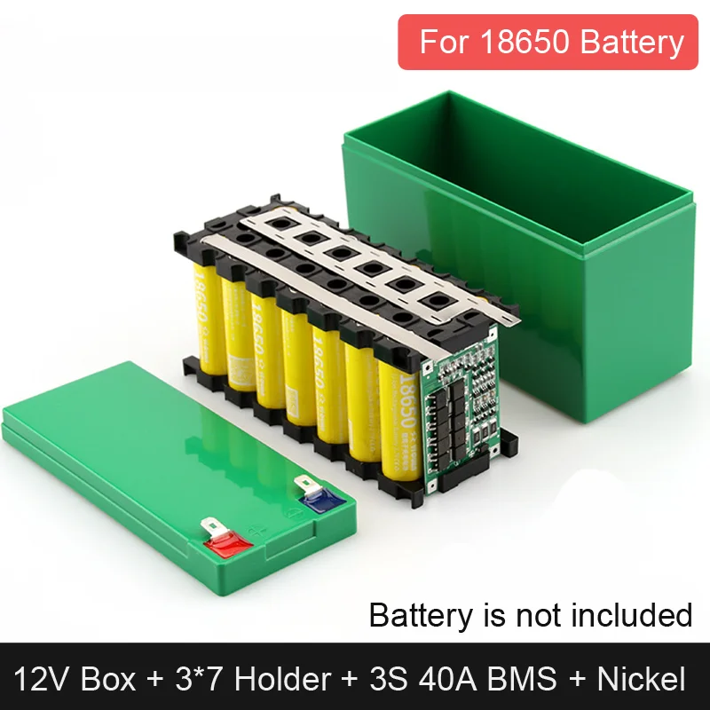 12V-Lithium-Battery-Storage-Box-Replace-Lead-Acid-18650-Battery-Case ...