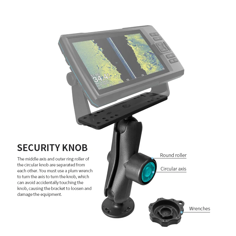 VIN-mounts-Aluminum-Fish-Finder-Mount-with-1-5-c-Size-Ball-Medium-Arm ...