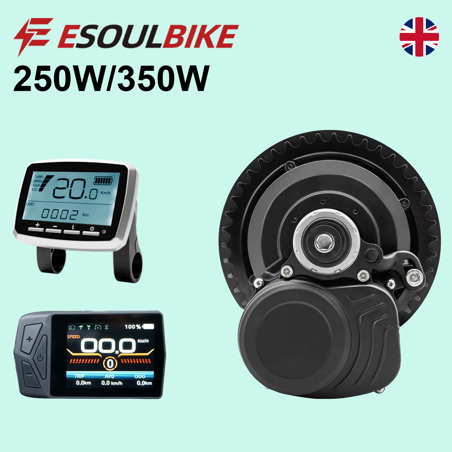 Tongsheng TSDZ2B 250W 350W Motor Kit Torque Sensor Mid Drive ebike kits ...