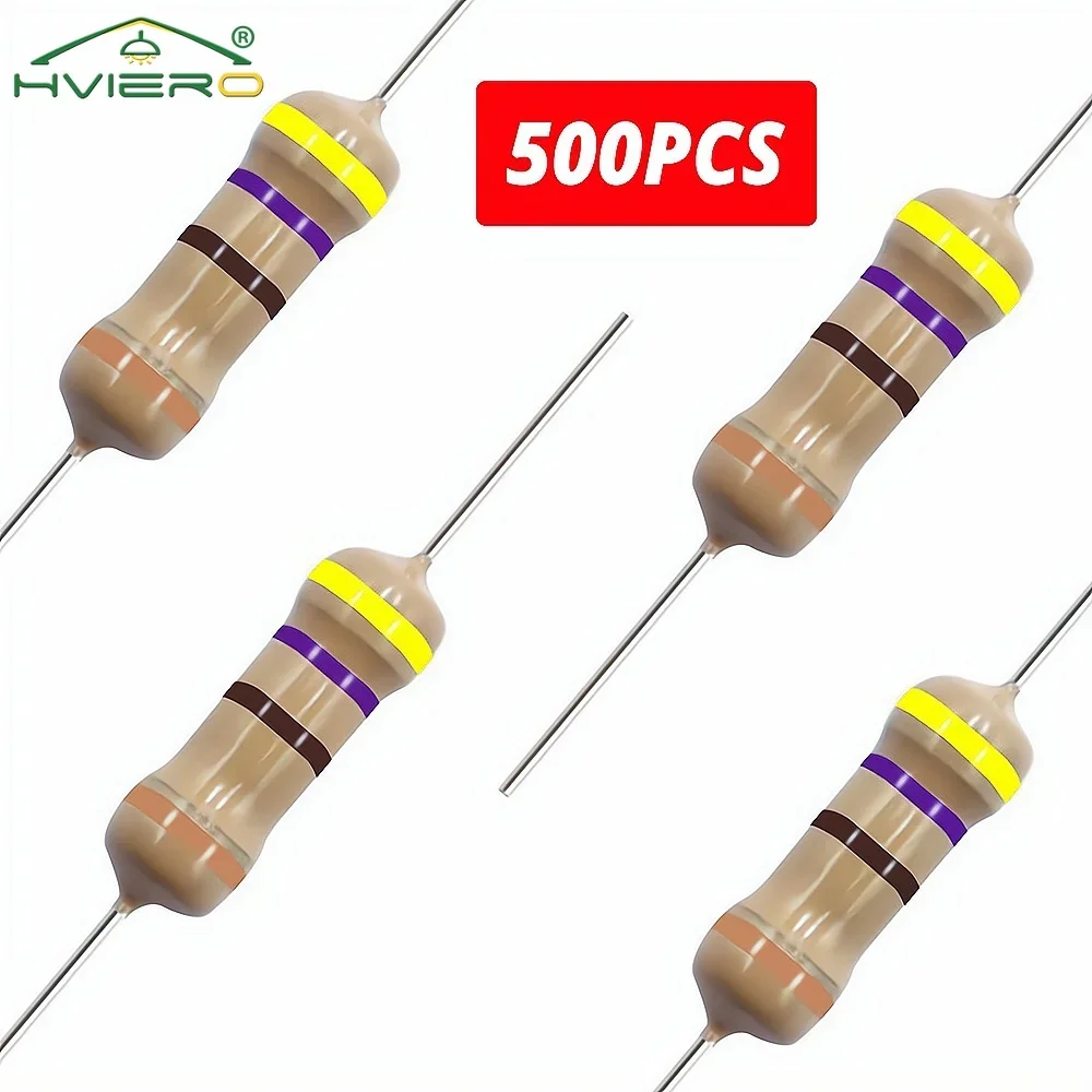 470-Ohm-Carbon-Resistors-Cylinder-Metal-Film-Low-Power-1-4W-5-Ideal ...