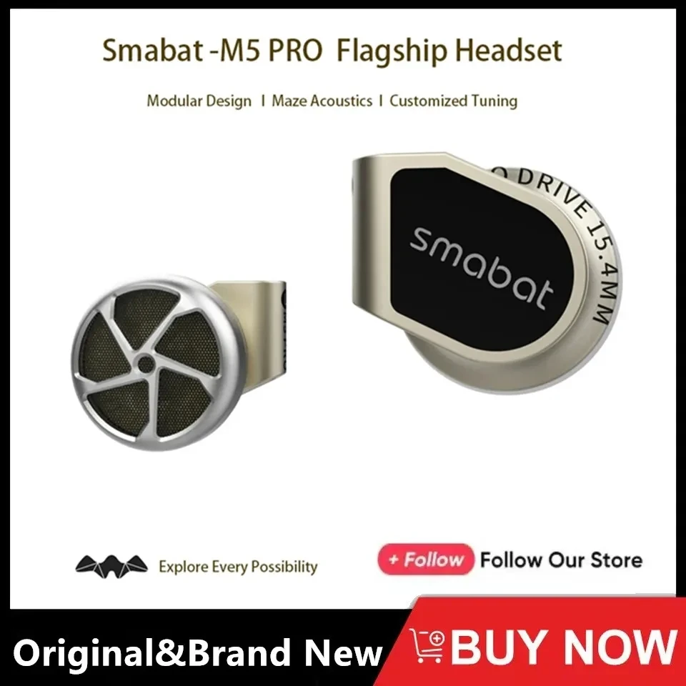 Smabat-M5-Pro-Flagship-HIFI-Modular-Earbud-15-4mm-LCP-Driver-IEM-Maze ...
