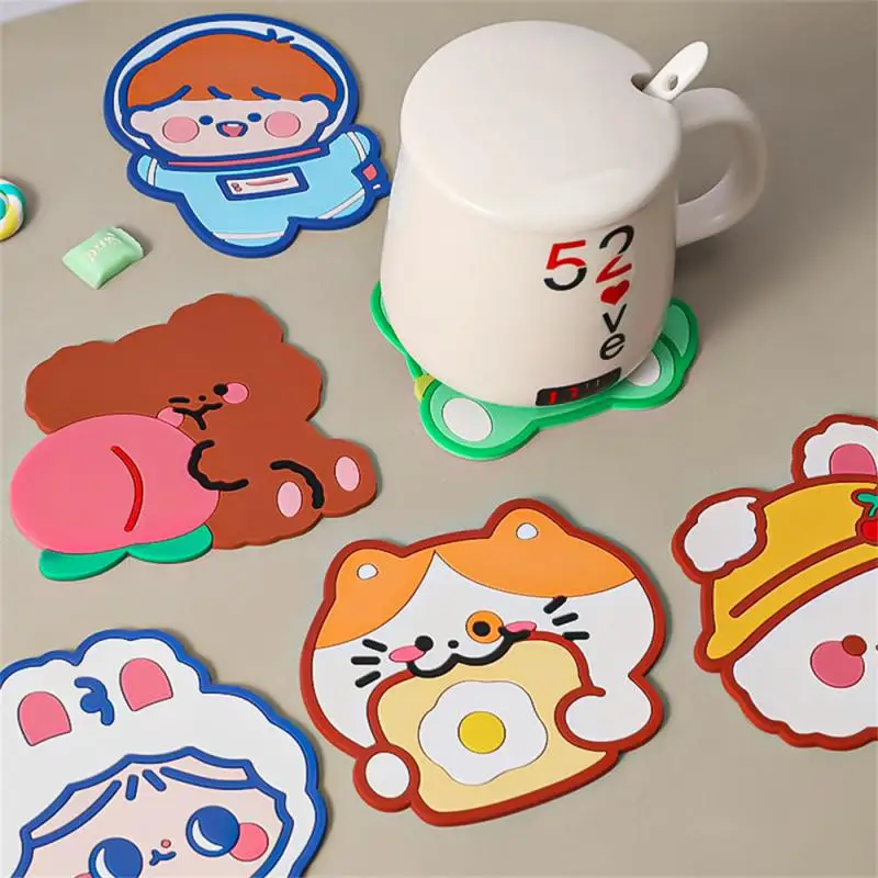 Cartoon-Non-slip-Silicone-Coaster-Cup-Holder-Mat-Coffee-Tea-Hot-Drink ...