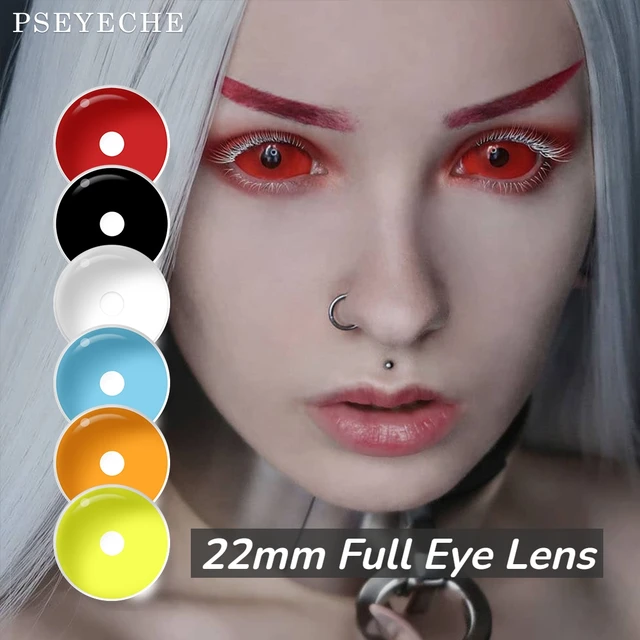 Red And Black Sclera Contacts