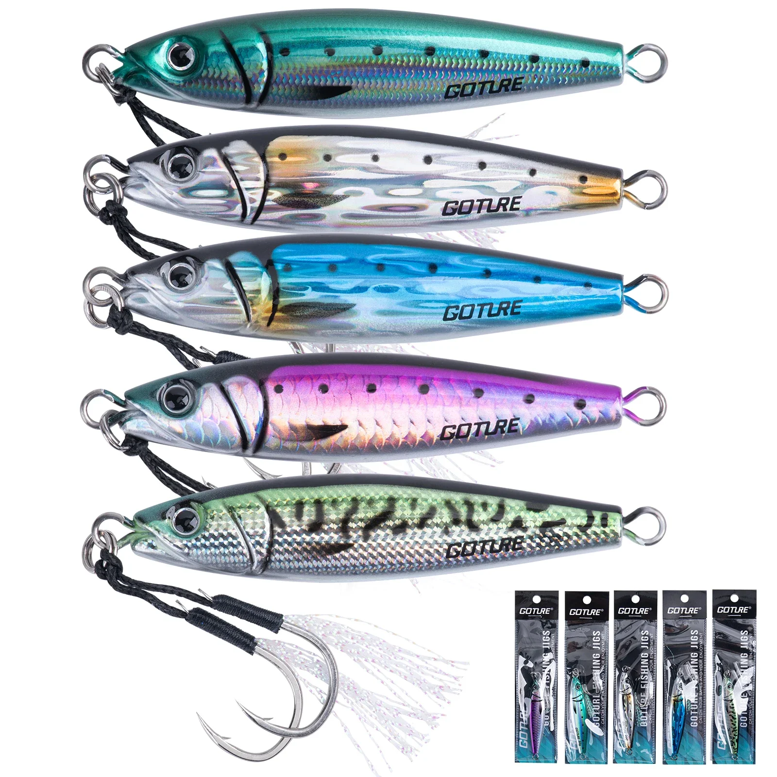 Goture-30g-40g-60g-80g-100g-150g-Metal-Jigs-Lures-3D-Large-Sea-Fishing ...