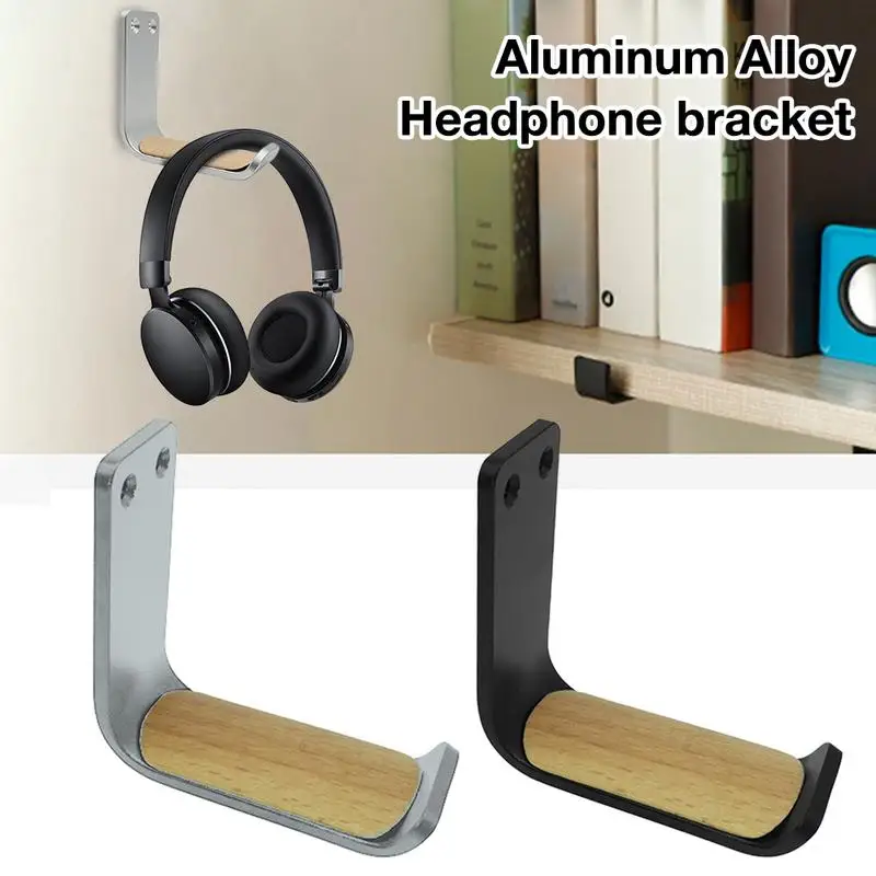 Aluminum-Alloy-Headphone-Hanger-Holder-Wall-Mount-Headset-Stand-Desk ...