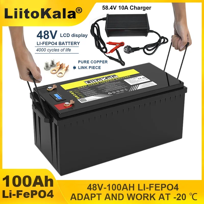 LiitoKala-48V-100AH-LiFePO4-Battery-16-strings-58-4v-Lithium-Iron ...