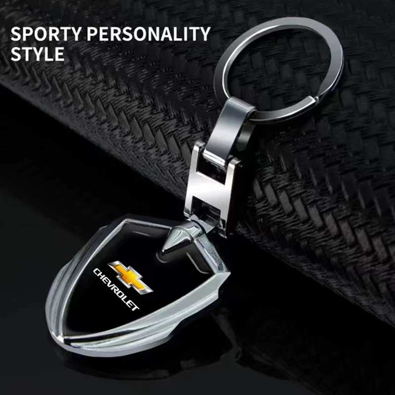 3D Metal Key Rings Car Logo Emblems Keychain For Chevrolet Silverado ...