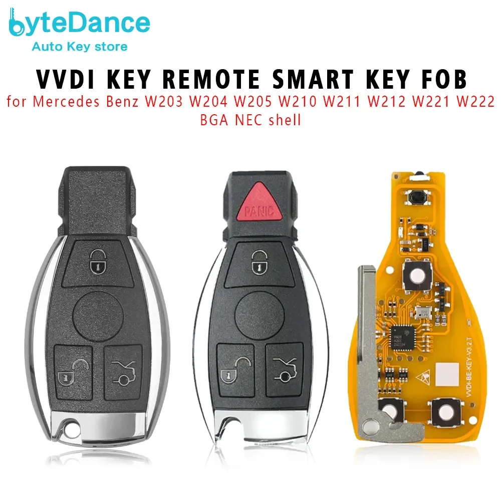 VVDI-BE-Key-315-434mhz-BGA-Remote-Smart-Key-Fob-V3-2-PCB-for-Mercedes ...