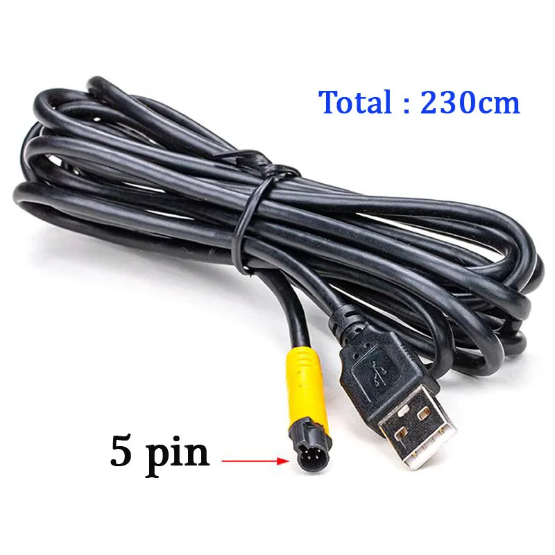 Universal-USB-to-5-Pin-Male-Cable-For-Car-DVD-Charge-Connector-Adapter ...