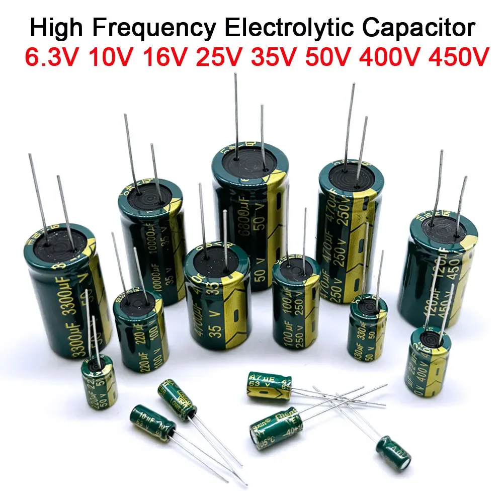 High Frequency Electrolytic Capacitor 16V 25V 35V 50V 63V 100V 200V ...