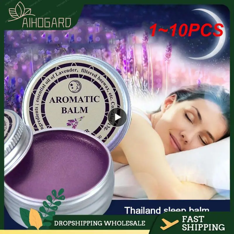 1-10PCS-Effective-Lavender-Aromatic-Balm-Help-Improve-Sleep-Soothing ...