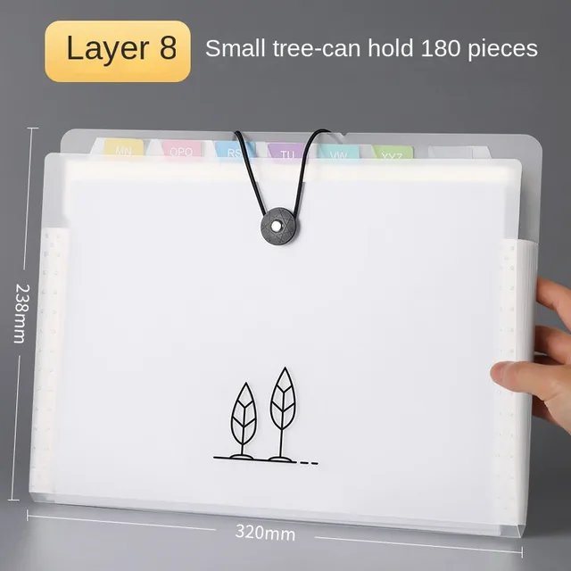 Transparent Insert File Folder A4 Document Bag Multi-Layer Expanding ...