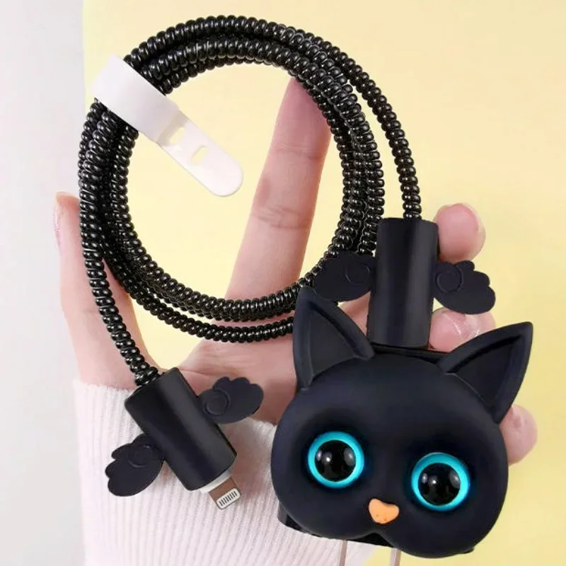 For Apple Iphone 18/20W Power Adapter Case Cute Cartoon Charger Case ...