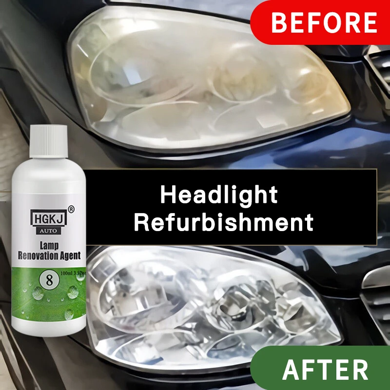 Car Headlight Restoration Kit Scratch Remover Repair Universal ...