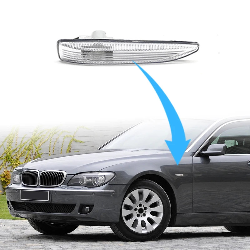 Driver-Passenger-Side-E66-White-Front-Fender-Lamp-Light-63137164757 ...