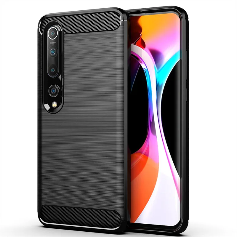 For-Xiaomi-Mi-10-5G-Case-Bumper-Rubber-Carbon-Fiber-Cover-For-xaomi ...